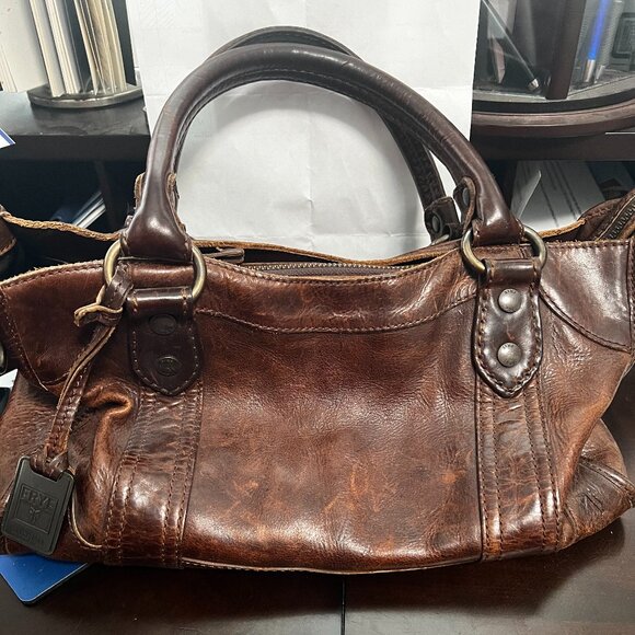 Frye | Bags | Frye Leather Melissa Satchel Crossbody Tote Bag Purse In ...